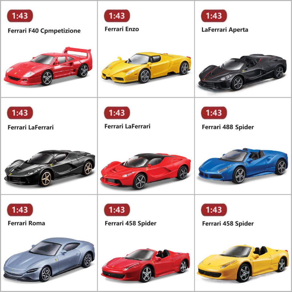 1/43 Ferrari LaFerrari Etc Genuine License Car Model Bburago Mini ...