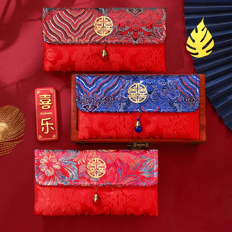2026 New Year Fabric Red Envelopes Elegant Angpao for Chinese New Year ...
