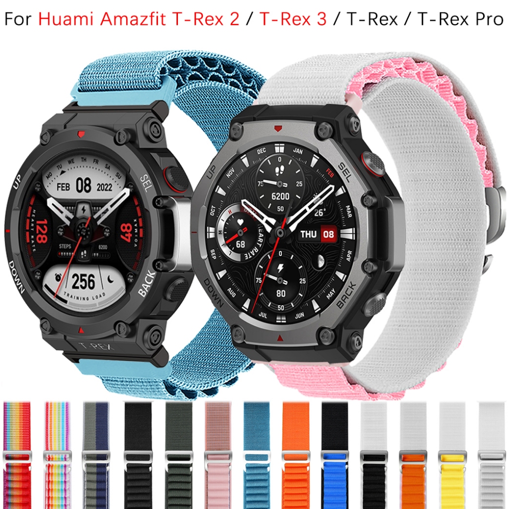 Nylon Watch Strap For Huami Amazfit T-Rex 2 / T-Rex 3 / T-Rex Pro / T ...