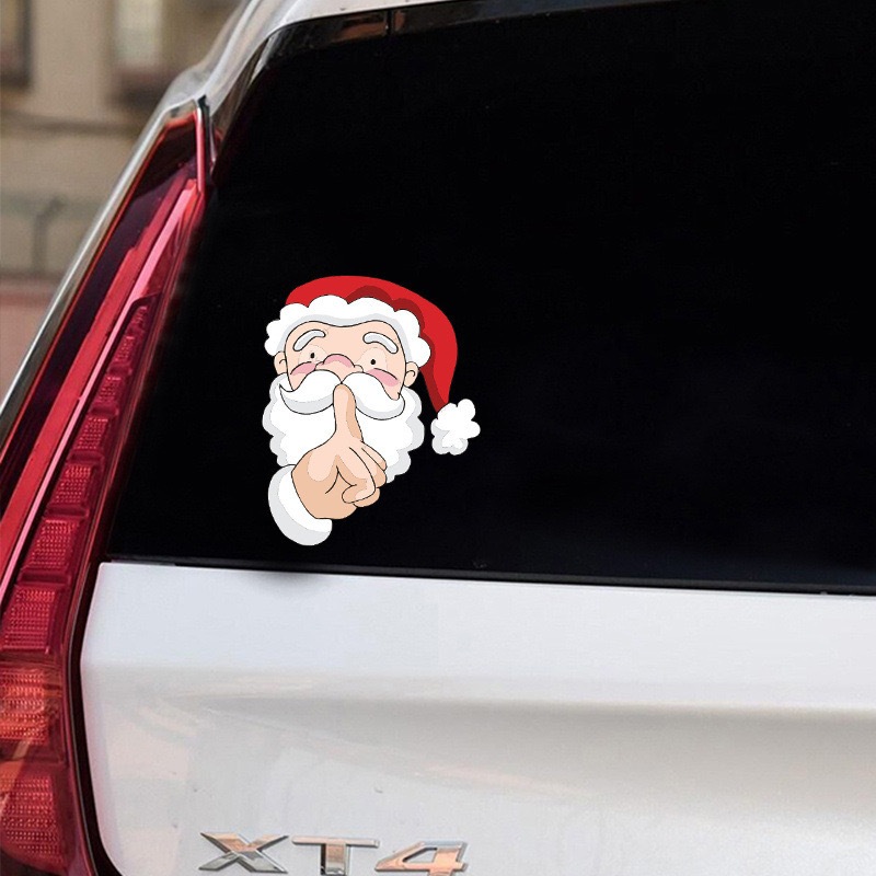 Christmas Celebration Car Window Glass Sticker Decoration Side Window ...