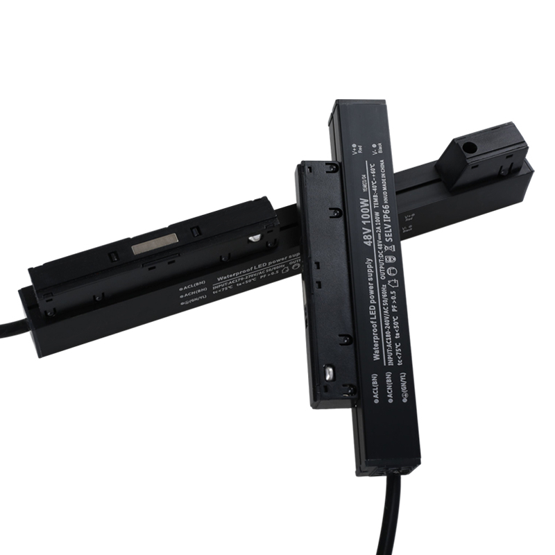 Power Supply Magnetic Track Light Accessories IP66 Black Single Output ...