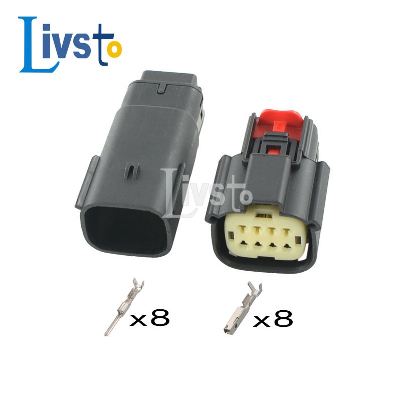 Livsto 1 Set 8 Pin 33472-0801 33482-4801 Car Electrical Headlight Light ...