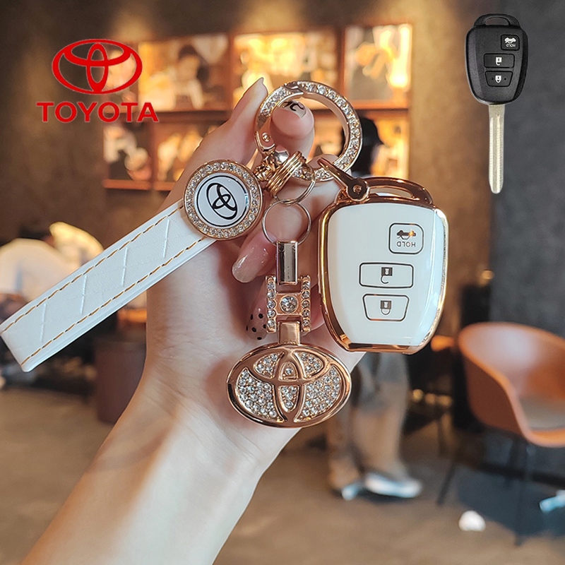 Toyota VIOS 3 Buttons Car Key Cover Holder Keychain Protector For ...