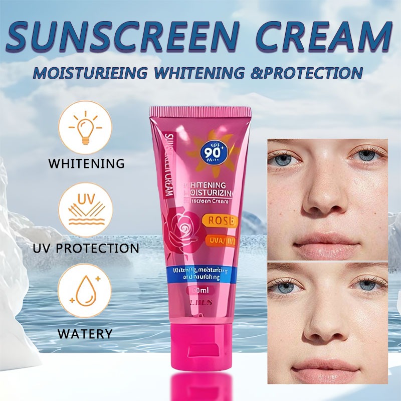 Sunscreen Cream High Protection UV SPF90+ PA+++ 60ML Refreshing Tinted Sunblock | Shopee Philippines