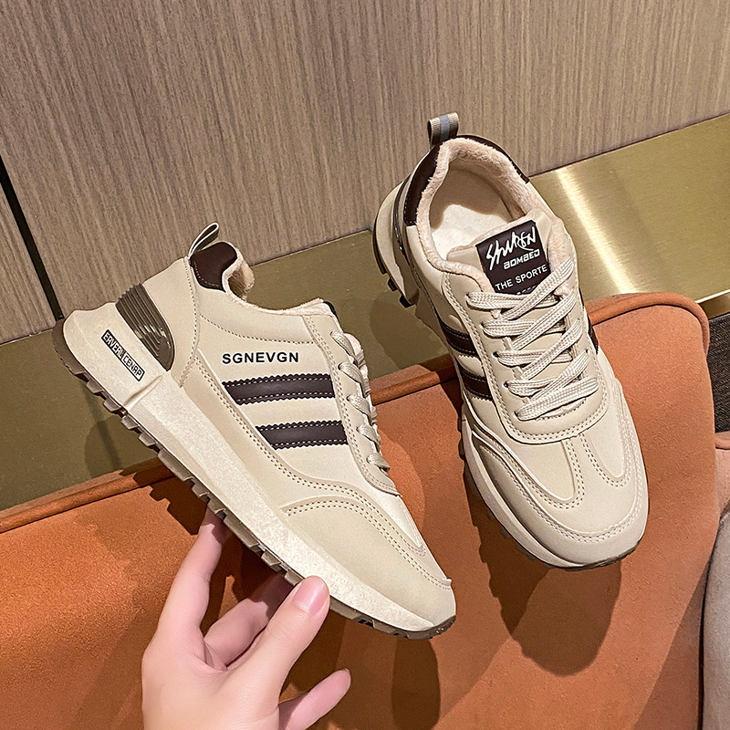 Women's Platform Fashion Sneakers Retro Classic Trainers Casual Lace-up ...