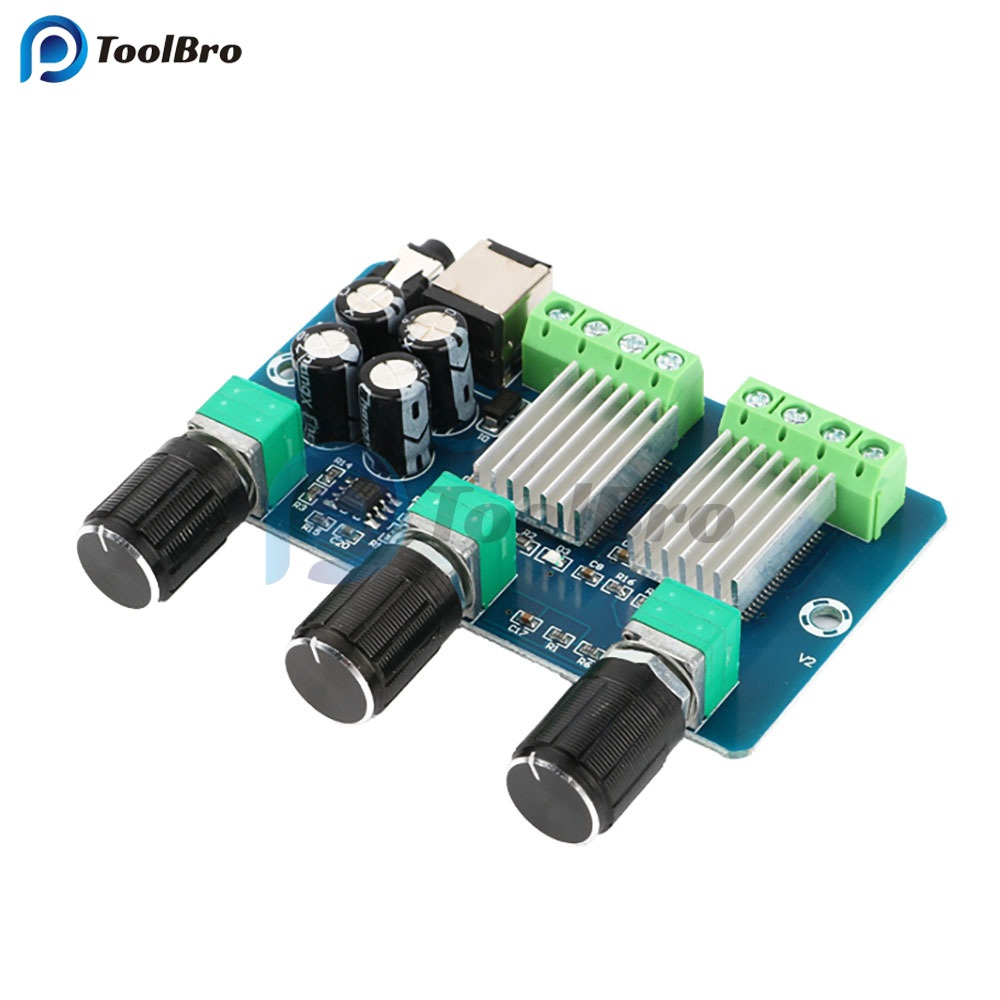 DC 12V 20W + 10W + 10W Yamaha 2.1 channel Stereo audio digital power ...