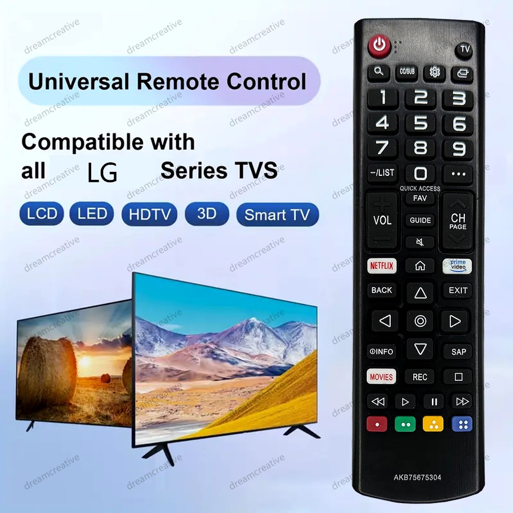 Universal Remote Control for LG Smart TV All LG Models LCD LED 3D HDTV ...