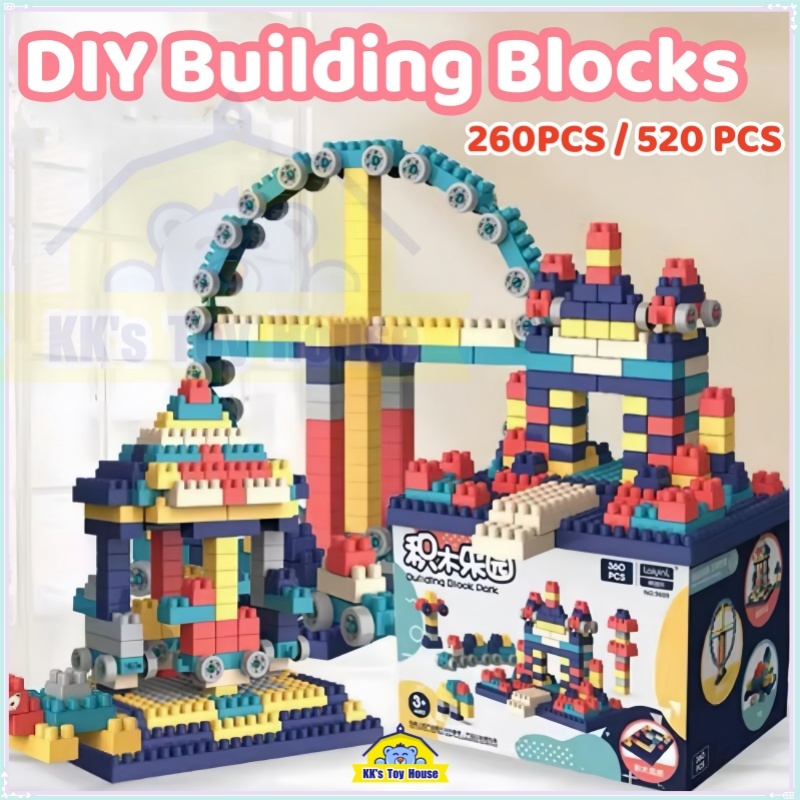 260PCS / 520PCS DIY Building Blocks Large building block set DIY Early ...