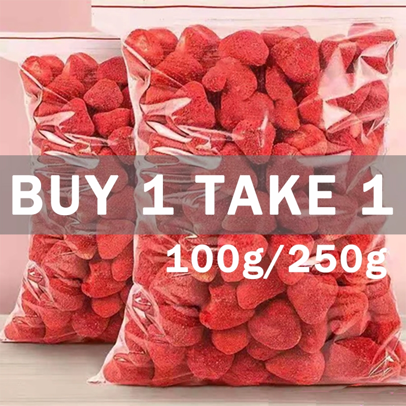 【Super value】Freeze-dried strawberry(100g-500g)100% Natural Dried ...