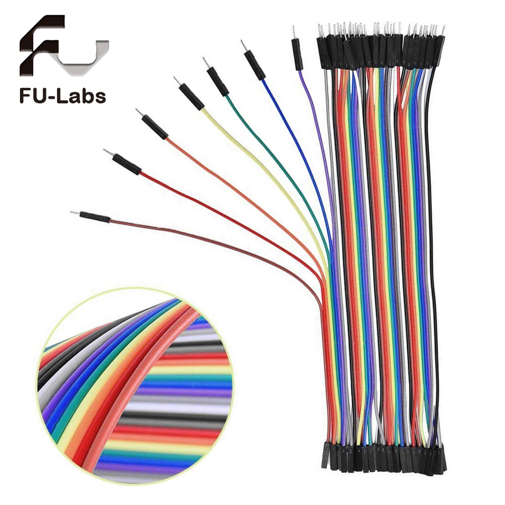 40pin 10cm 15cm 20cm 30cm Multicolored Dupont Wire Line Male to Female ...