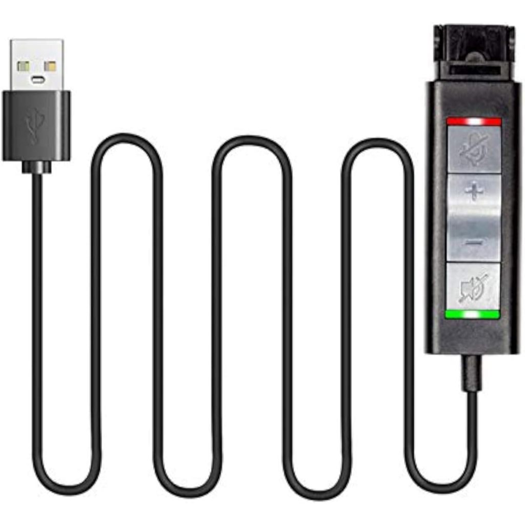 VoiceJoy U20 Quick Disconnect QD to USB Plug Adapter with Mute Volume ...