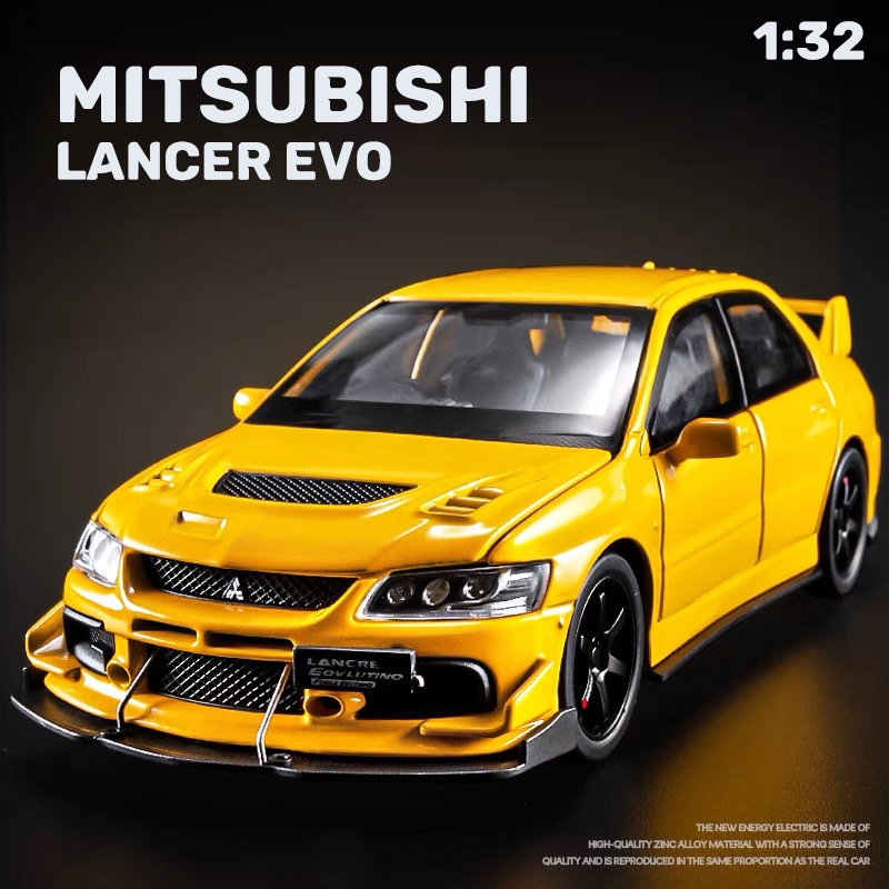 1:32 Scale Mitsubishi Lancer EVO Alloy Car Model Diecast Car Sound ...