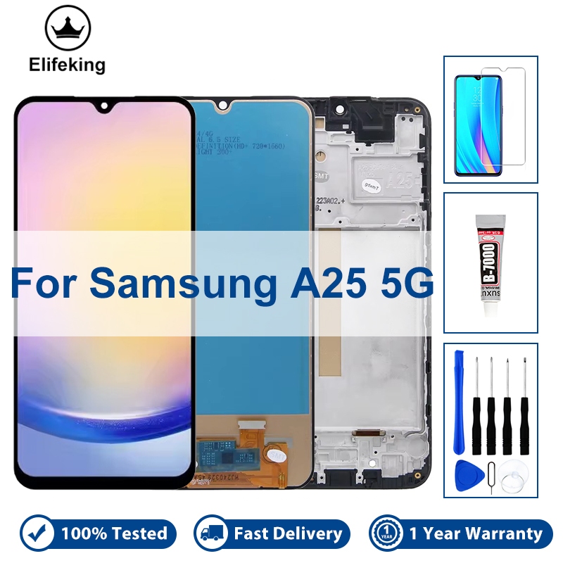 Top Quality LCD For Samsung Galaxy A25 5G A256 SM-A256E A256B Display ...