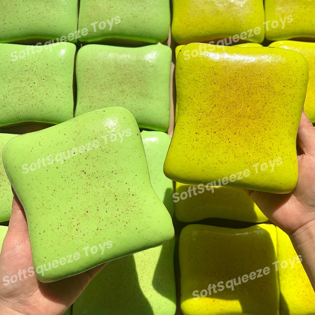 squishy, green soft and slow rebound toy with sticky surface, PU ...