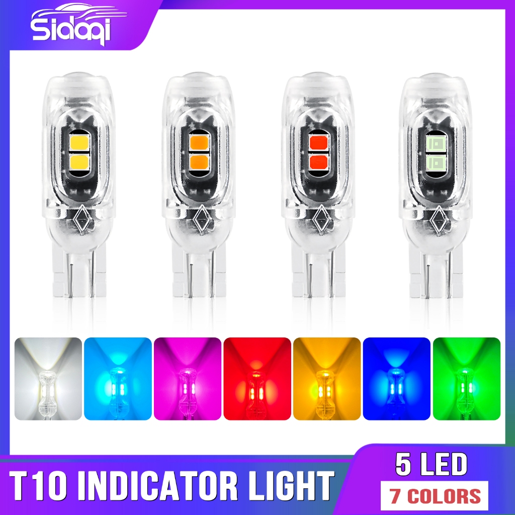 1piece T10 W5W lens Led Flash Strobe Bulb 194 WY5W Flashing Interior ...