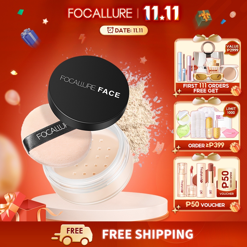 FOCALLURE 3 Colors Loose Setting Powder Oil Control Smooth Face Makeup ...