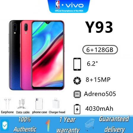 Existing goods Vivo Y93 6+128GB 4G Network WiFi Game Work Internet Learning Student Elderly HD ...