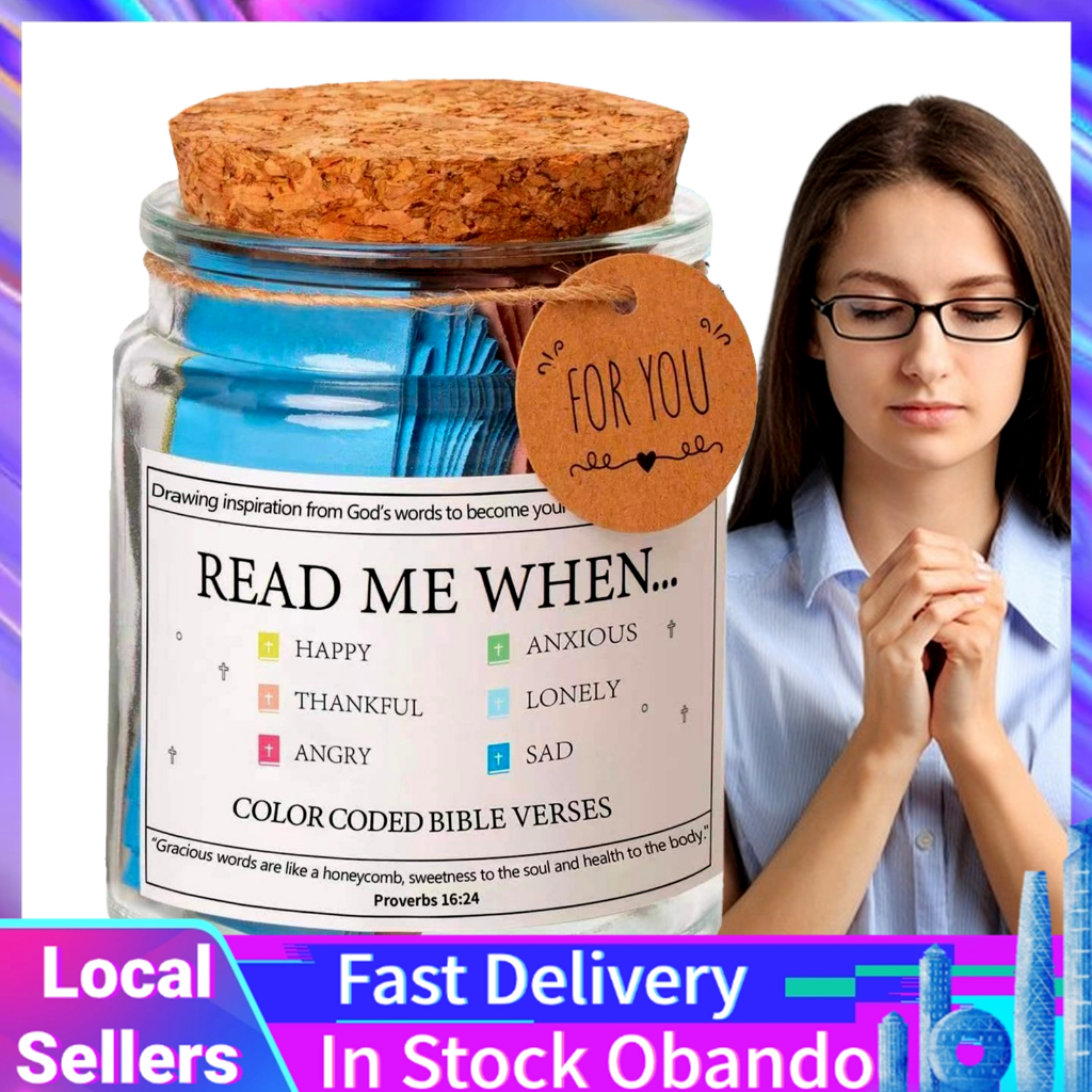 Bible Verses in a Jar Small & Creative Colorful Bible Verses Jars Holy ...