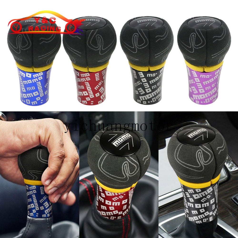 Momo ULTRA Graffiti Aluminum Suede Modified Gear Head Universal jdm ...