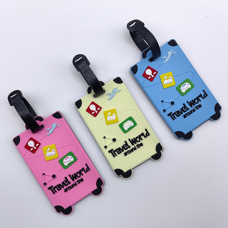 Luggage Tag PVC Suitcase Tags Business Travel Tags ID Labels Card ...