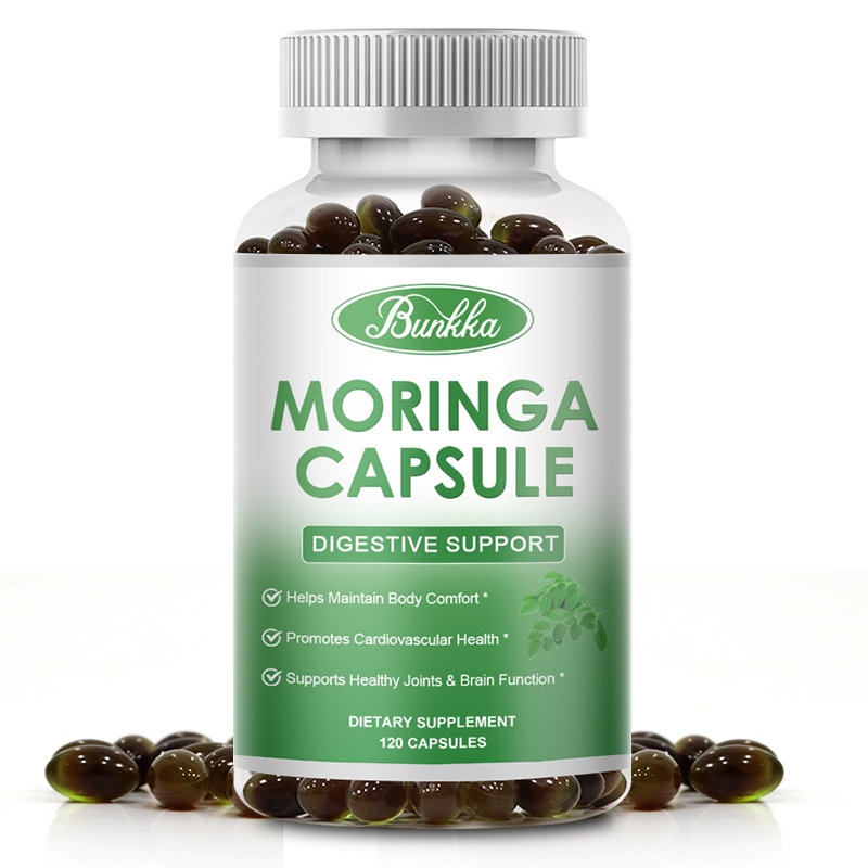 Bunkka Moringa Capsules with Malunggay Pure Moringa Leaf Support Immune ...