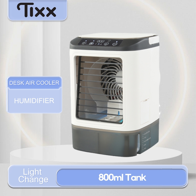 TIXX Air Cooler humidifier Desktop Fan USB Mini Portable Aircons fan ...