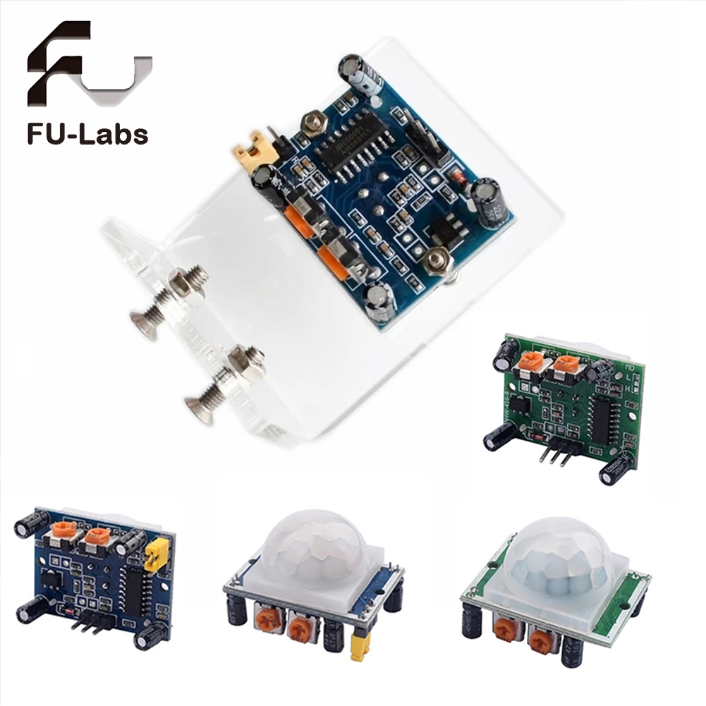 Green/blue HC-SR501 Acrylic stand Adjust IR Pyroelectric Motion Sensor ...