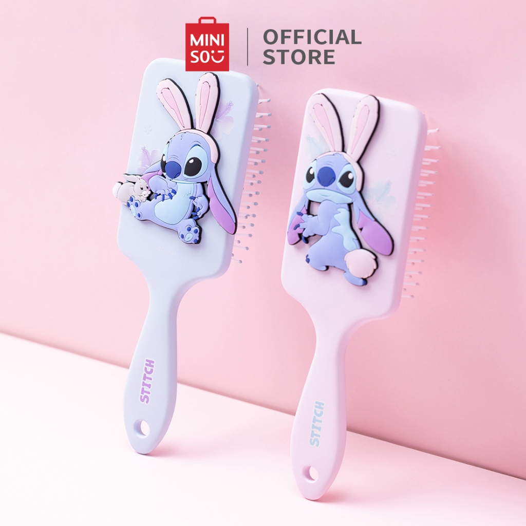 MINISO Disney Lilo and Stitch Series Kawaii Square Pink Massage Airbag ...