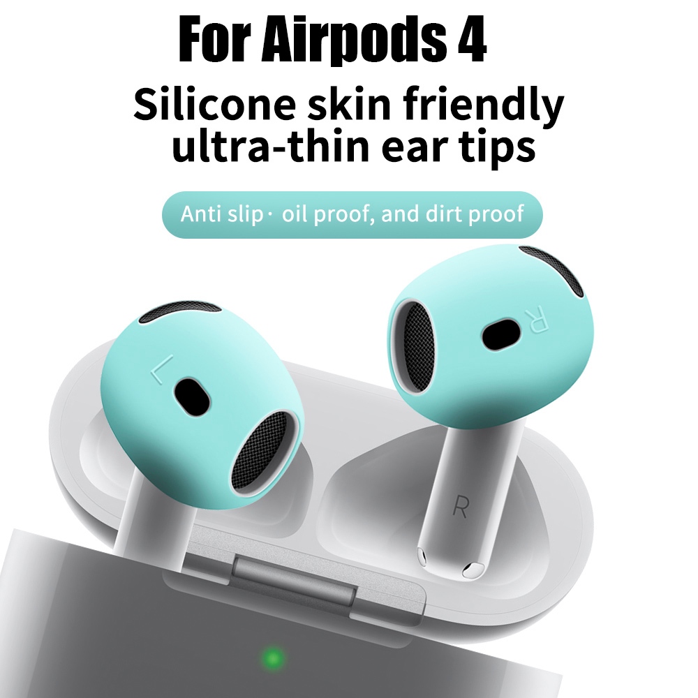 3 Pairs Silicone Ear Caps For AirPods 4rd Ear Cover Tips Accessories ...