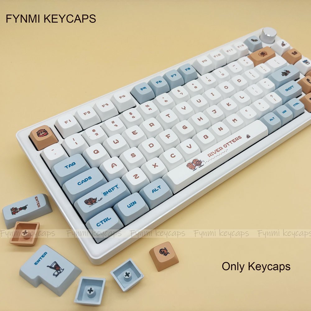 Fynmi 1.8mm Thickness 138keys ISO ANSI PBT Dye Sublimation Otter Theme ...