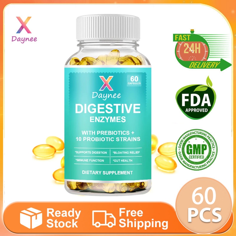 Daynee Digestive Enzyme Capsule Contains Enzymes + Probiotics ...