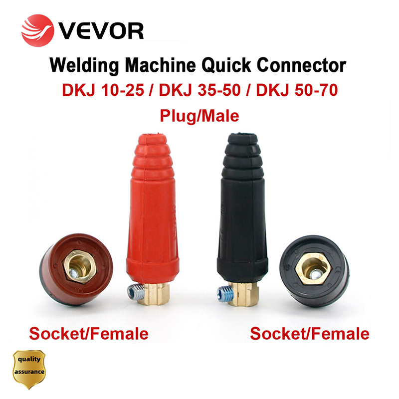 Welding Cable Connector Standard Plug and Socket Set DKJ 10-25 DKZ 10 ...