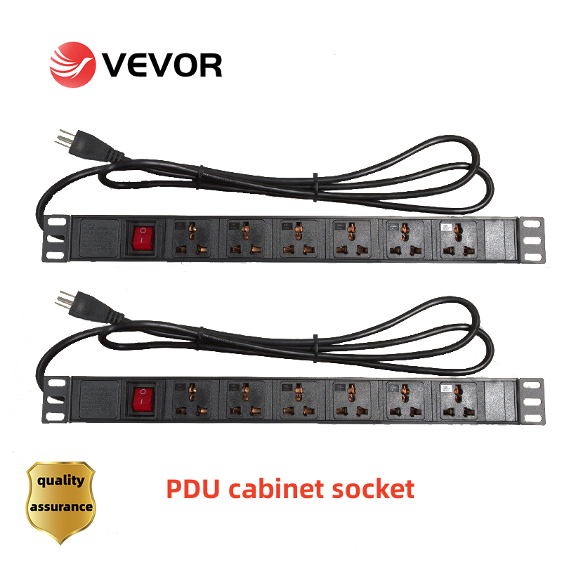 power outlet heavy duty 6 Slots Universal 19 Rack Mount PDU Power ...