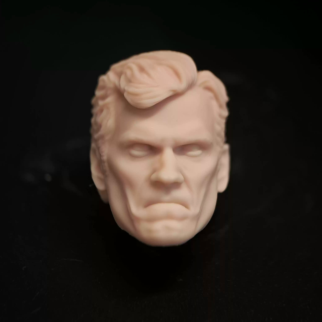 Unpainted 1/12 Scale Henry Cavill Angry Version Head Carved Model Fit For 6 inches SHF MEZCO ...