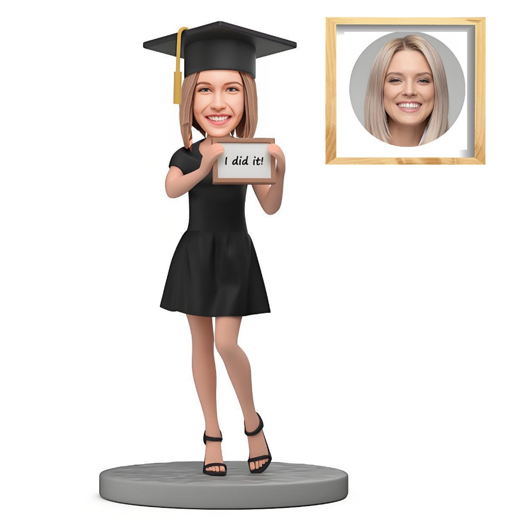 Custom Graduation Bobblehead Figurine Personalized Graduate Statue ...
