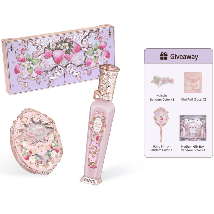 Flower Knows Makeup Box Gift Set Strawberry Rococo Series Spring Gift Set For Friends | Shopee ...