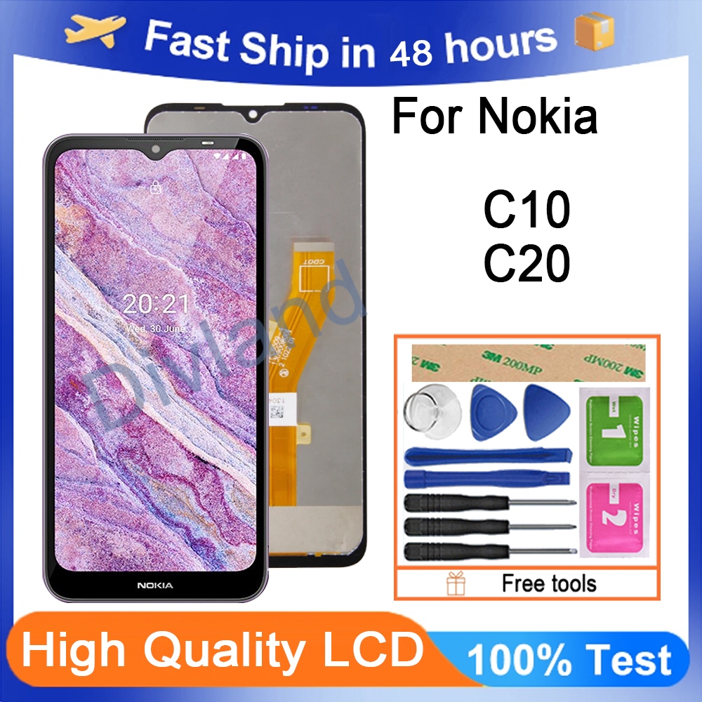 Original Nokia C10 C20 LCD Display Touch Screen Replacement | Shopee ...