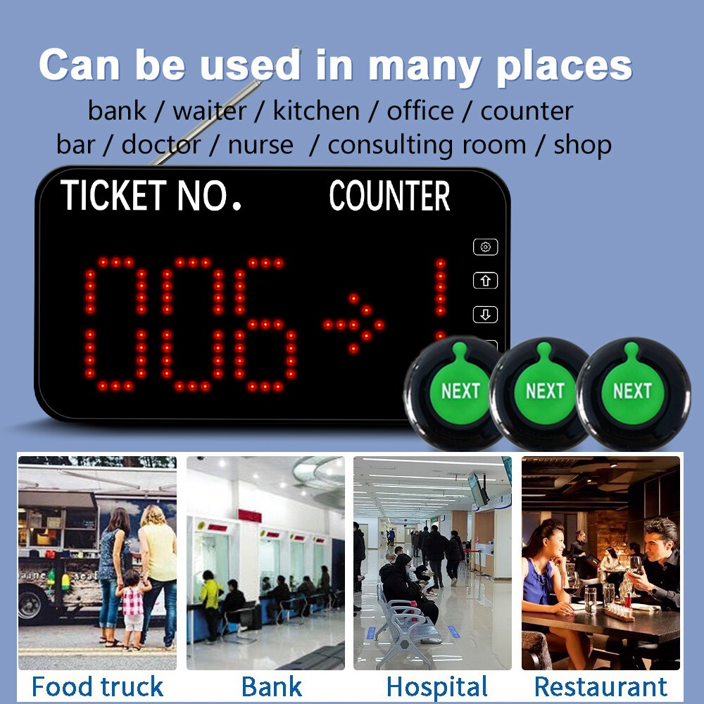 Queueing Number System for Clinic Kitchen Office Consult Room Counter ...