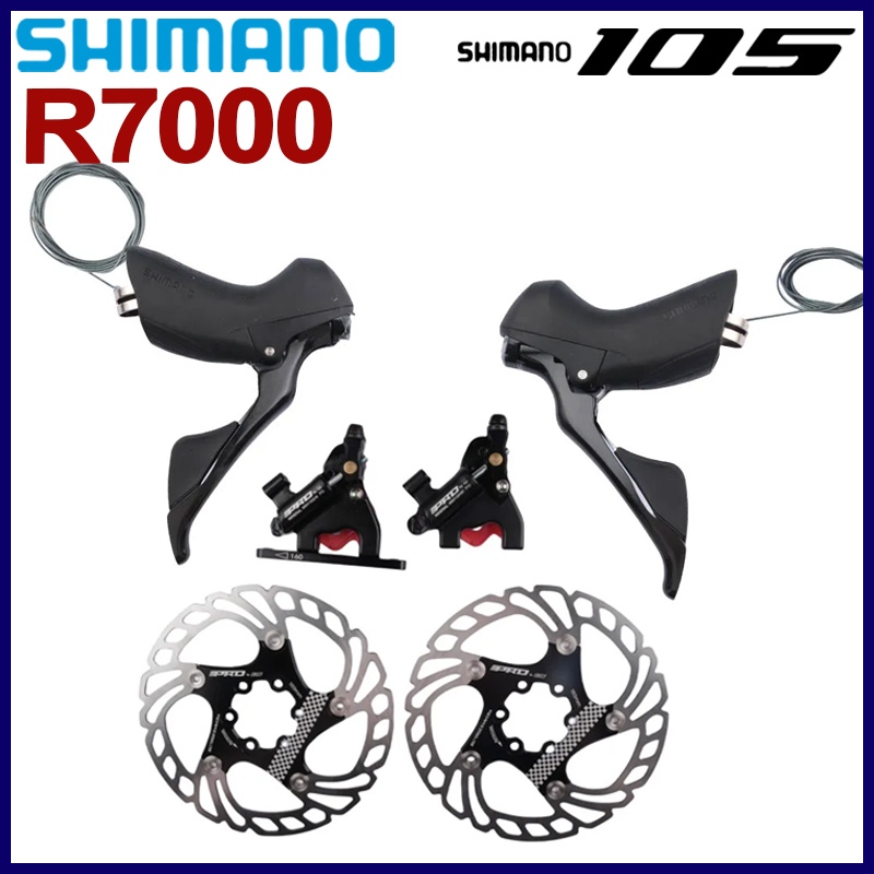 Shimano 105 R7000 Shifter 2x11 Speed Mechanical Disc Brake For Road ...