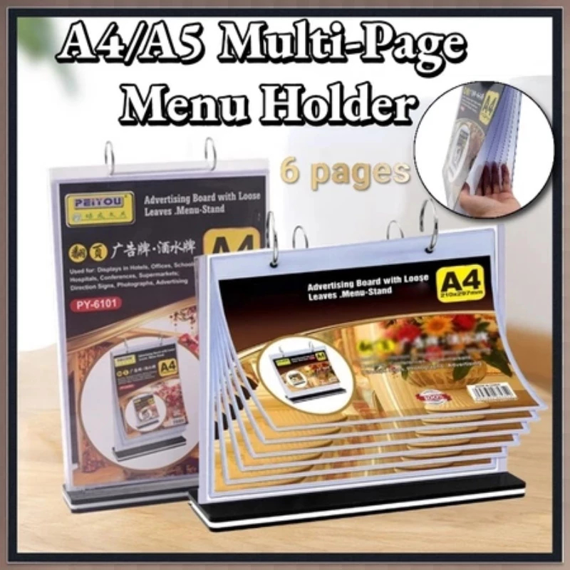 Preferred A4 A5restaurant menu display board/Restaurant advertising ...