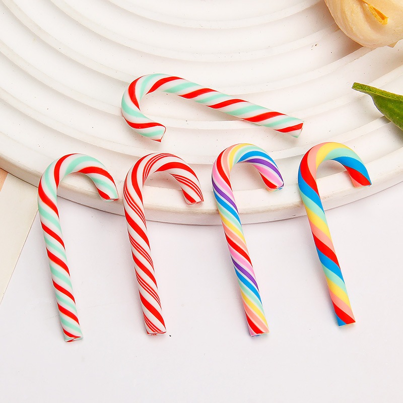 10 Pieces Merry Christmas Cake Toppers, Christmas Candy Cane Cupcake ...