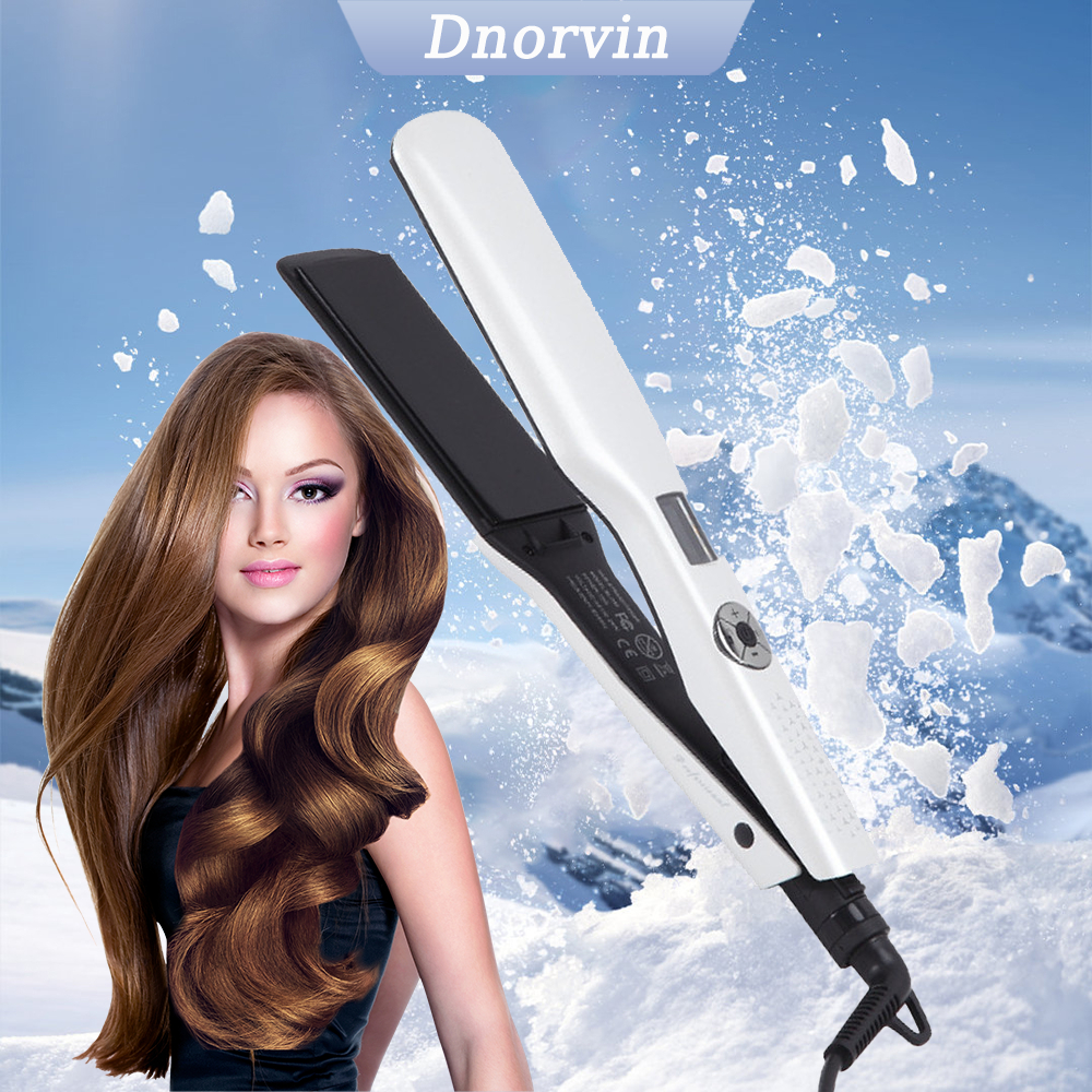 Professional Wide Plate Hair Straightener Flat Iron Salon-Grade Hair ...