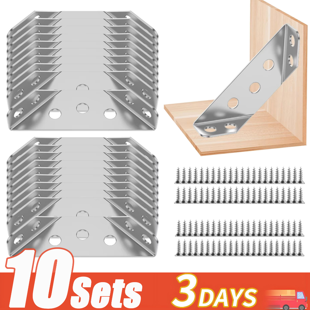 Whoalse Universal Furniture Corner Connector/Triangle Support Frame ...
