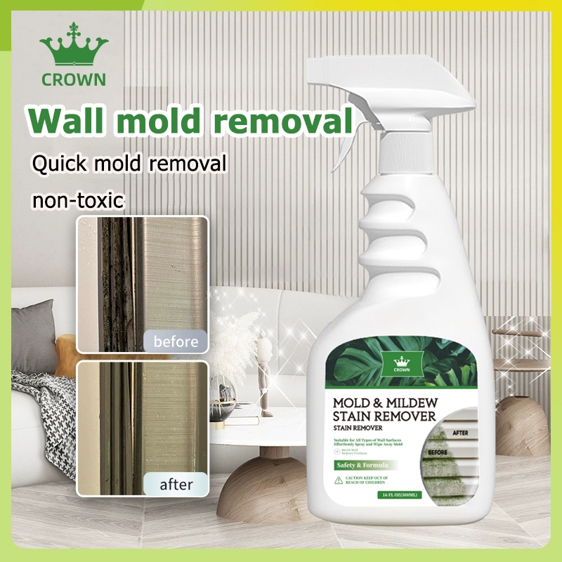 500ML Mold and Mildew Remover Spray Mildew removal Wall Stain Remover ...