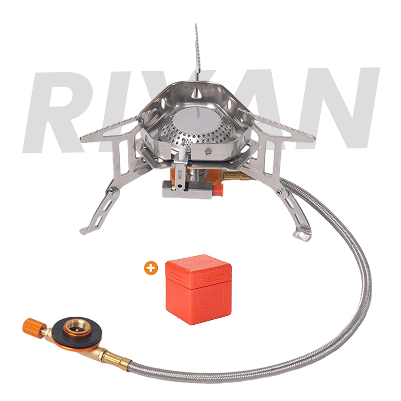 RIYAN Portable Camping Stove Outdoor Butane Gas Stove Set Cooking Stove ...