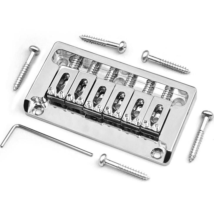 Metal Hardtail Guitar Bridge with Side Wall, Electric Guitar, Body ...