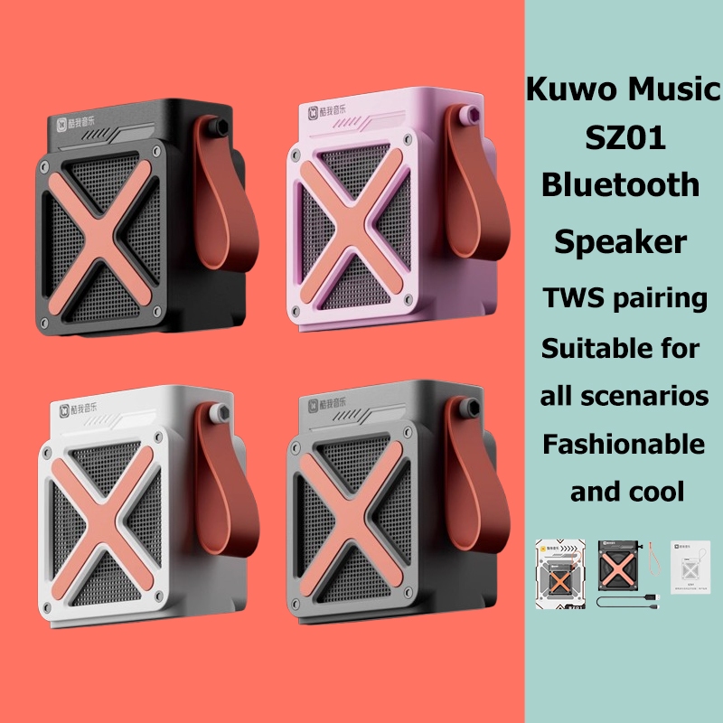 Kuwo Music SZ01 Bluetooth Speaker Dual Speaker Stereo Outdoor Tfusb ...
