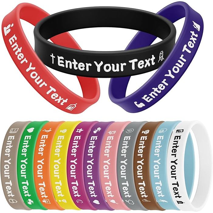 Customized Personalized Baller Band Multi Color Various Size Custom ...