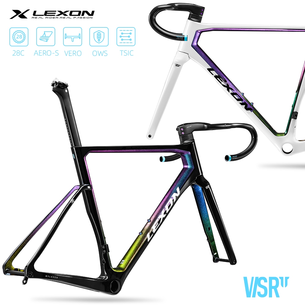 2024 Lexon VISRT Carbon Frame Road Bike Disc Brake Full Inner Cable ...