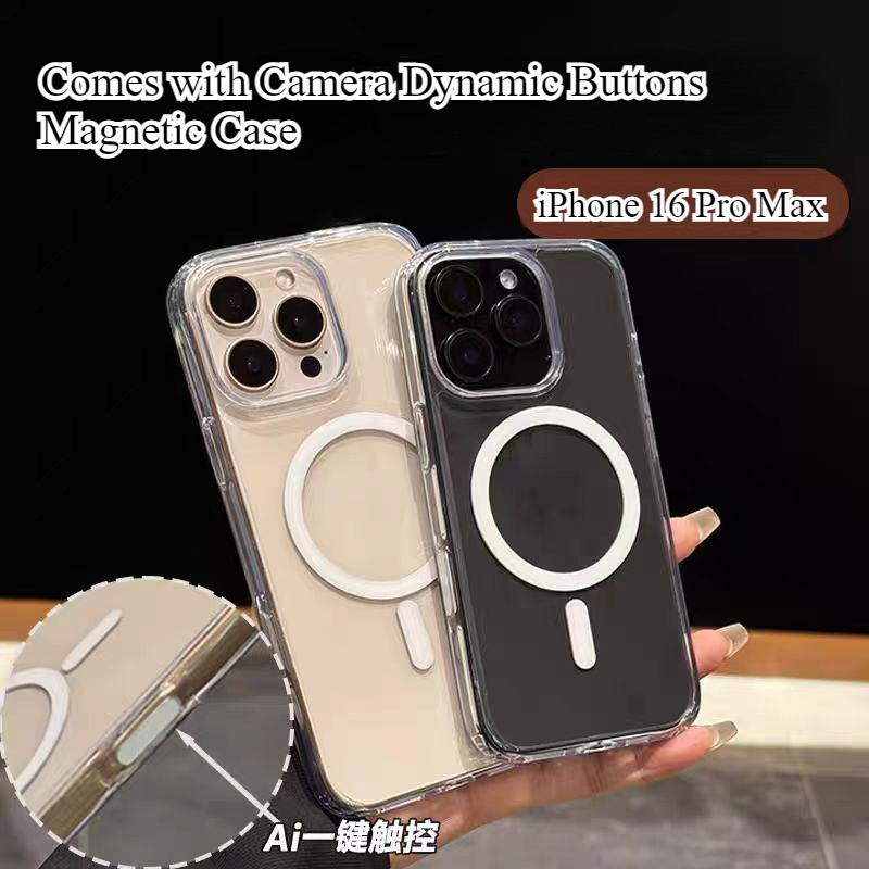 For IPhone 16 with AI Capacitor Camera Touch Buttons Wireless Charging ...